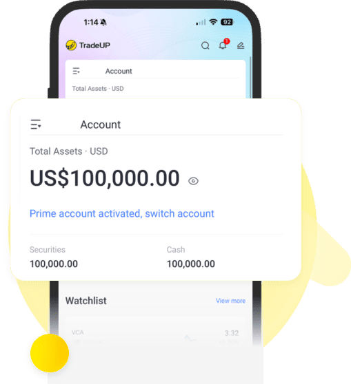 Invest in Stocks, ETF’s, Options and more with TradeUP